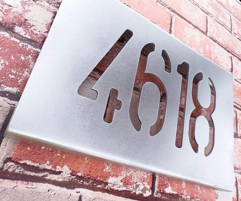 Custom Number Sign, Aluminum House Numbers, Apartment Number Plaque ...