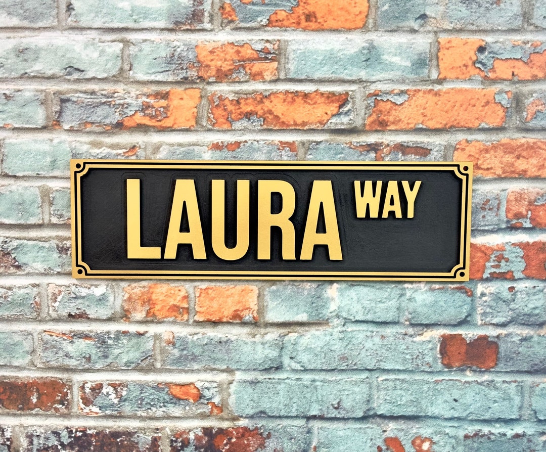 Custom Vintage Style Street Sign, Street Name Sign, Custom Wall Decor ...