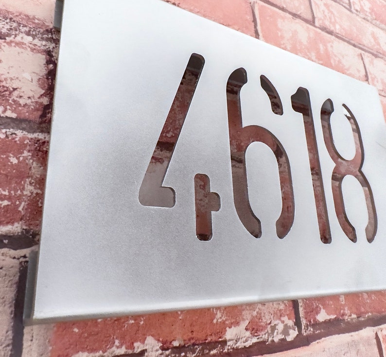 Custom Number Sign, Aluminum House Numbers, Apartment Number Plaque ...