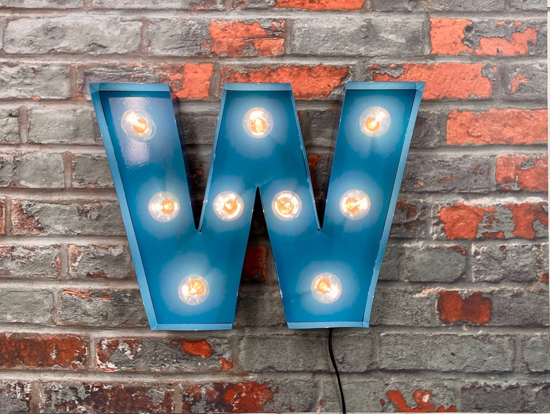 Custom Marquee Letters 12" High, Light up Letters, Illuminated Letters ...