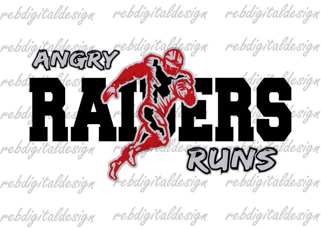 Angry Runs Raiders, SVG PNG PDF Eps Instant Download Cutting Files ...