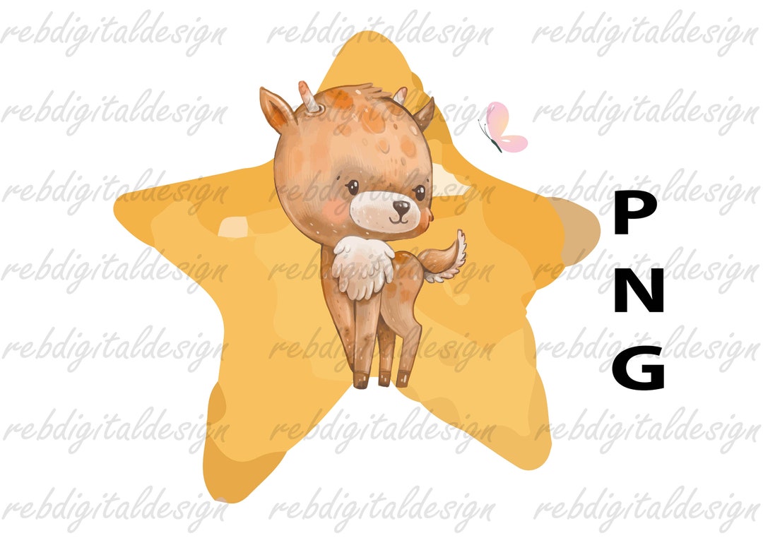 Deer Star PNG, Instant Digital Download - Etsy