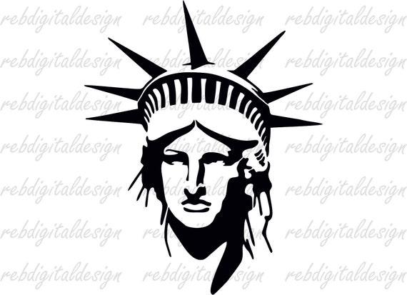 Statue Of Liberty Face Vector