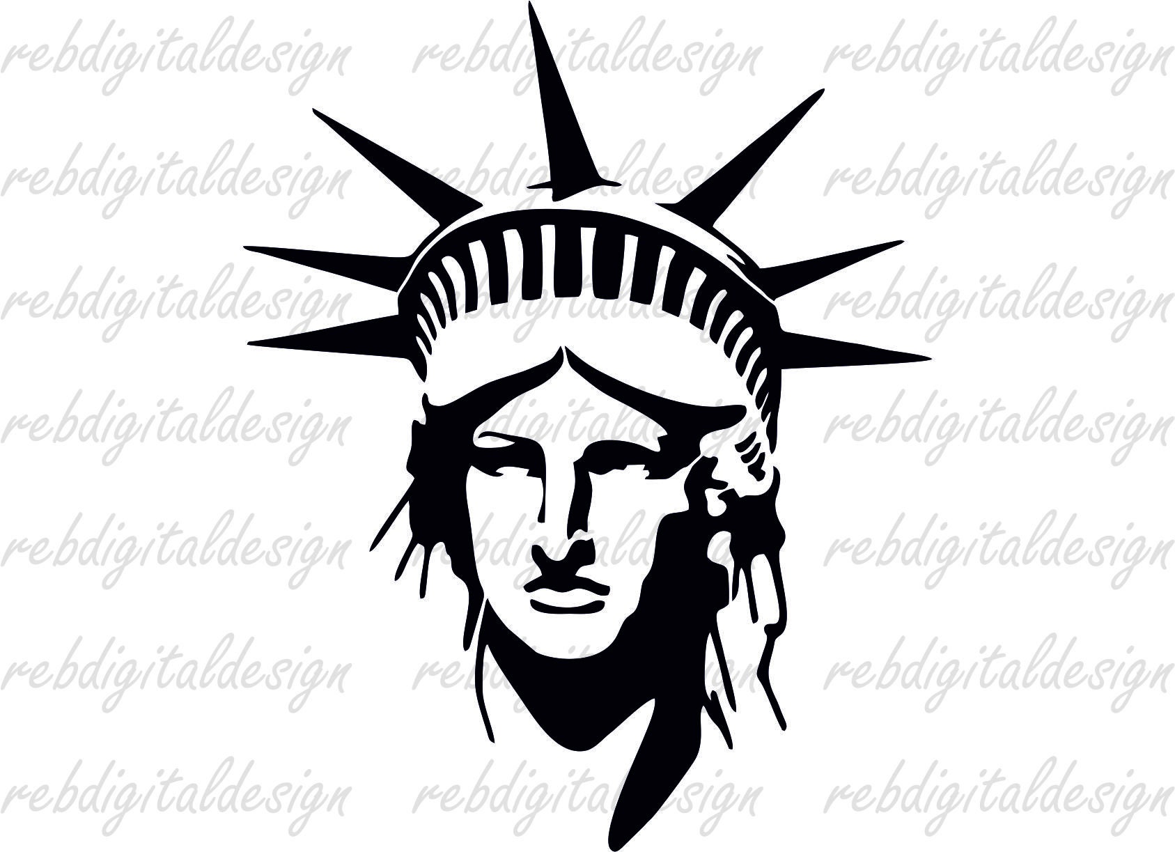 Statue Of Liberty Drawing Outline