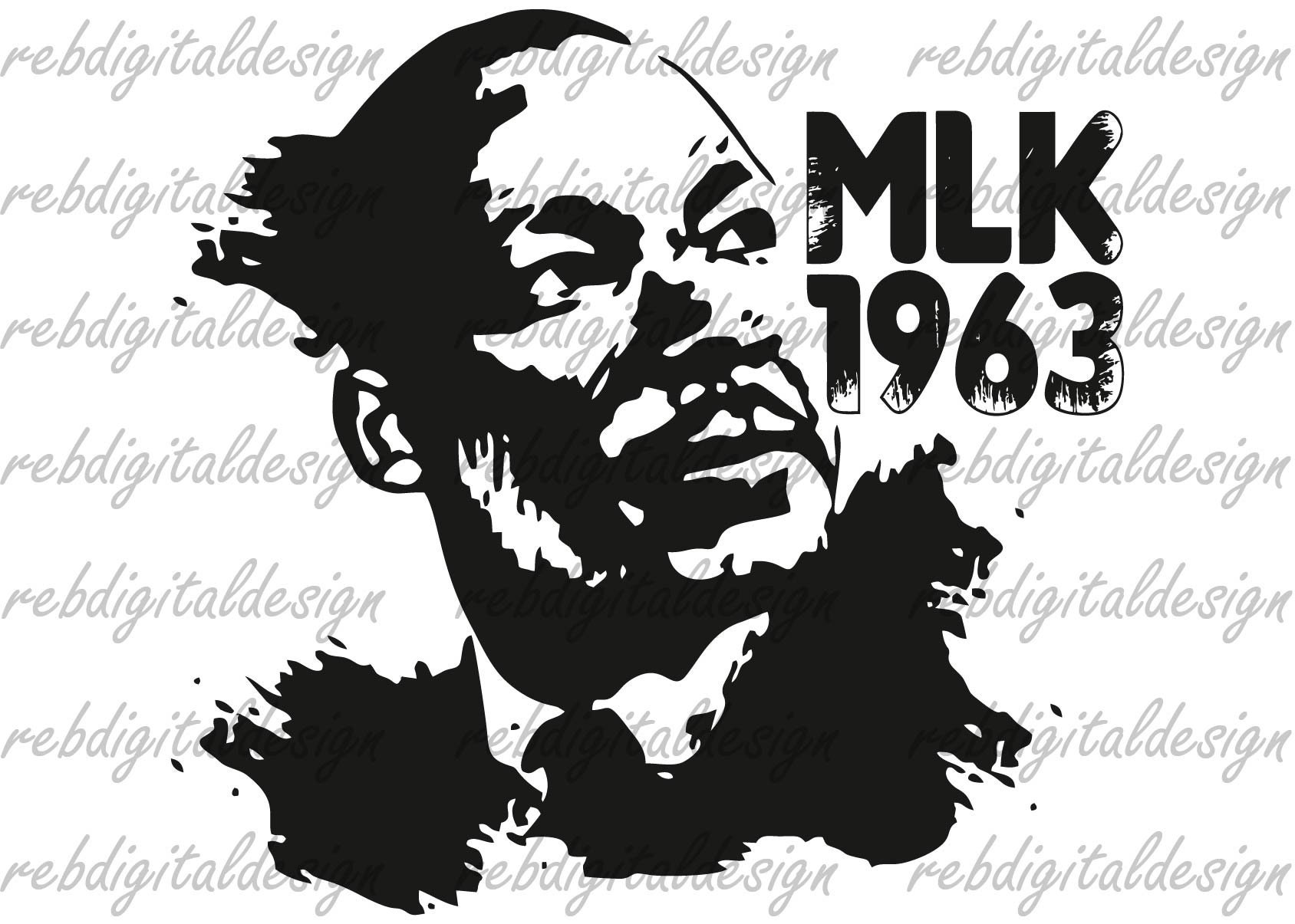 MLK 1963 SVG PNG Pdf Eps instant Digital Download - Etsy