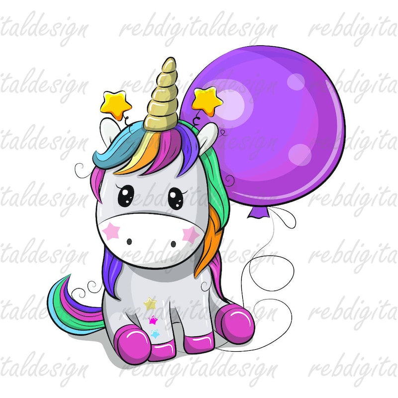 Unicorn Balloon - Etsy