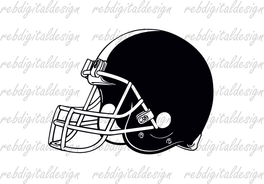 Football Helmet PDF PNG EPS Instant Digital Download Clipart Vector ...