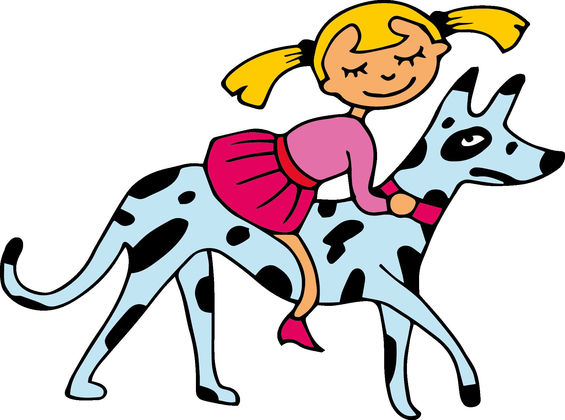 Dogs and People Characters Line Art Drawings Clipart Vector - Etsy