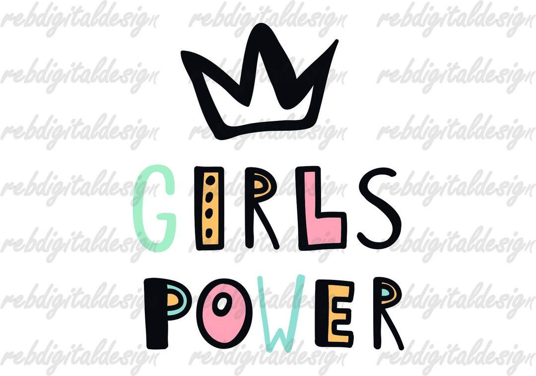 Girl Power SVG PNG Instant Digital Download Clipart Vector Outline ...
