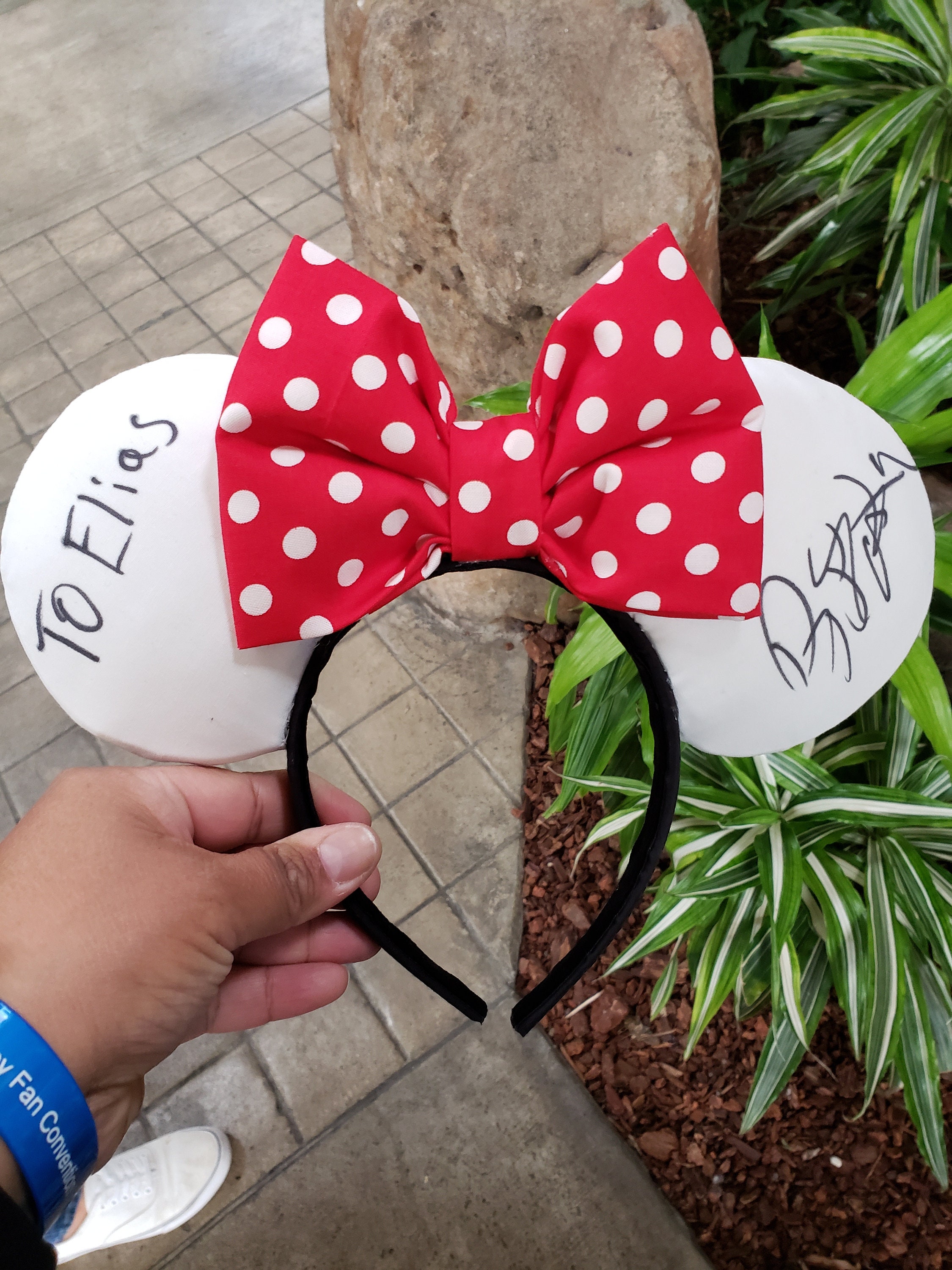Minnie Mouse Autograph Ears, CUSTOM - Etsy