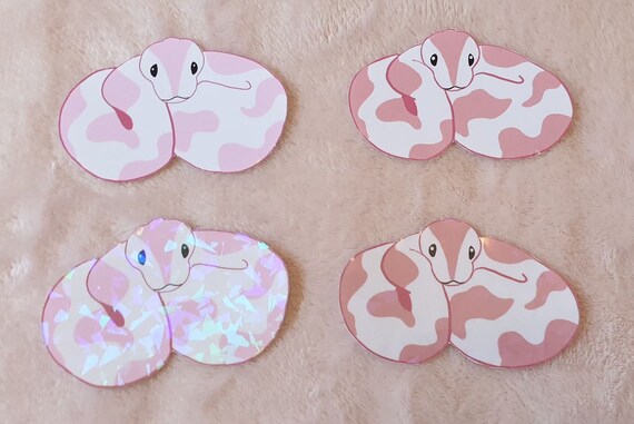 Pink Snake Sticker Decal Optional Holographic - Etsy