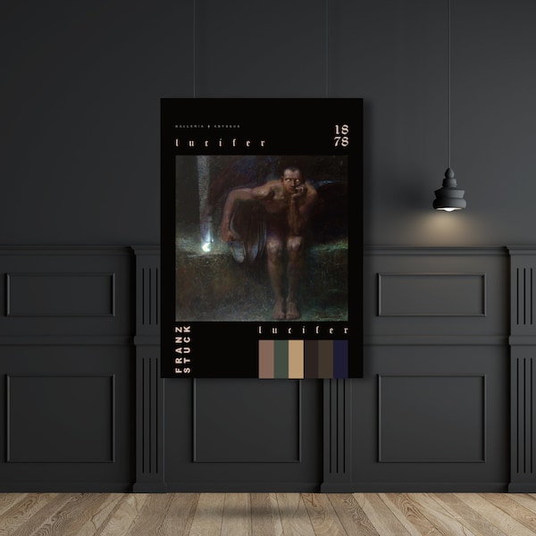 Franz Stuck Lucifer - Etsy