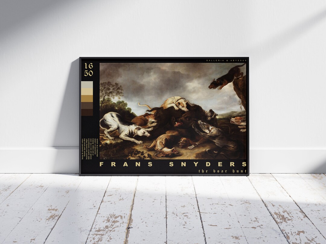 The Boar Hunt - Frans Snyders, Fine Art Print - Etsy