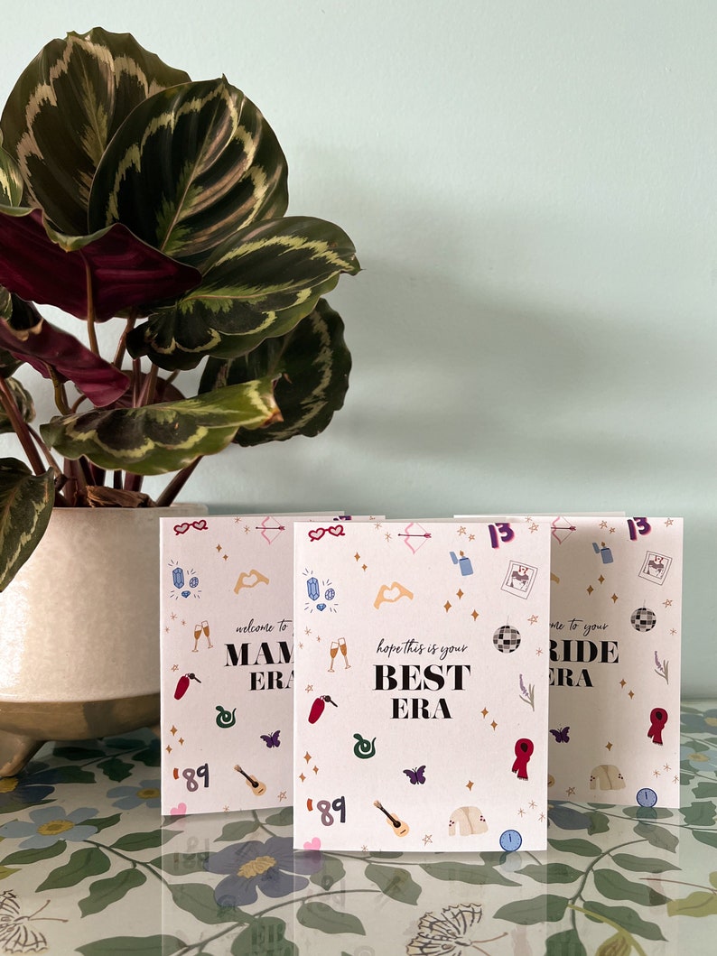 Taylor Swift Eras Card Digital Download, Illustrated Greeting Card ...