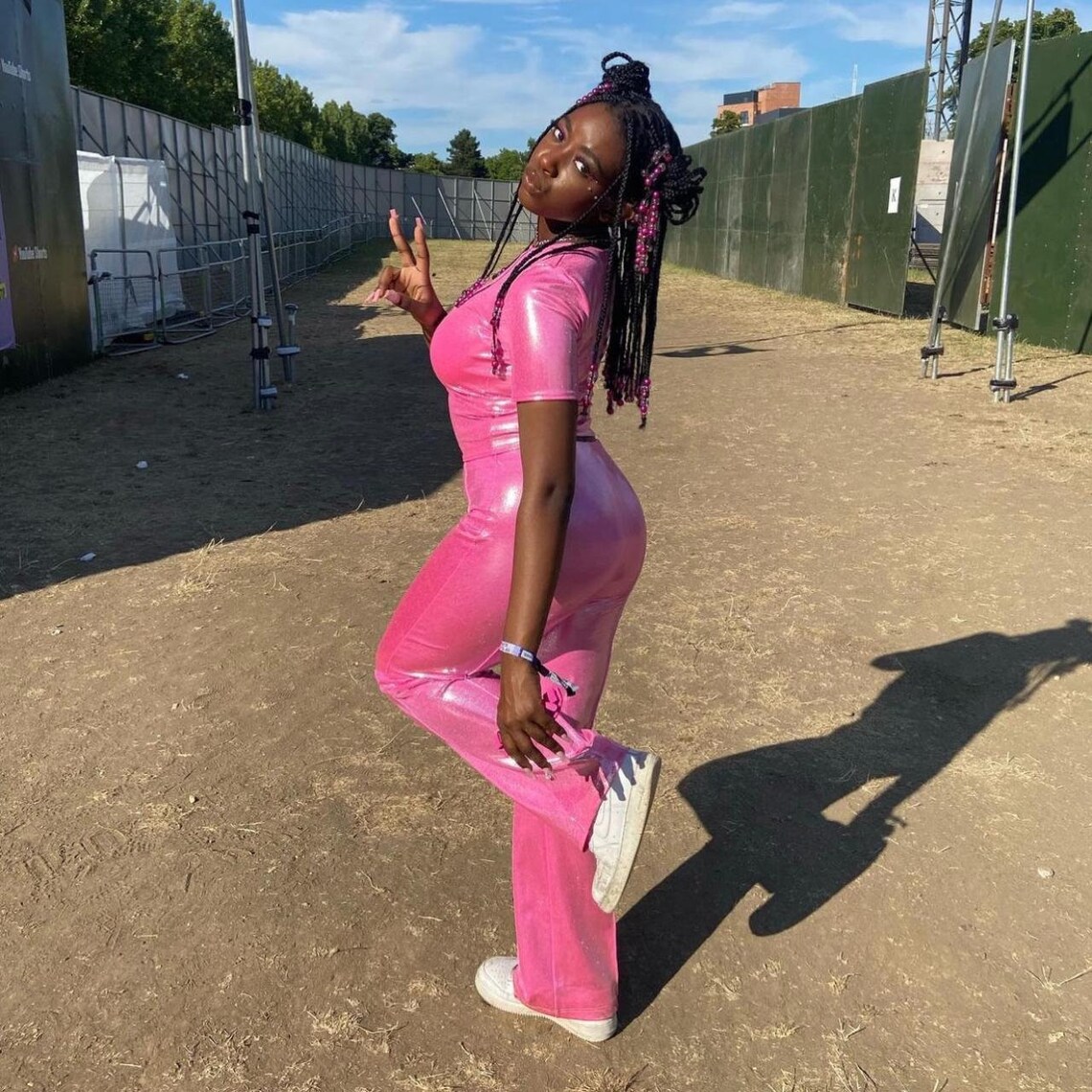 Candy Pink Metallic Disco Pants With Tailored Pin Seams - Etsy