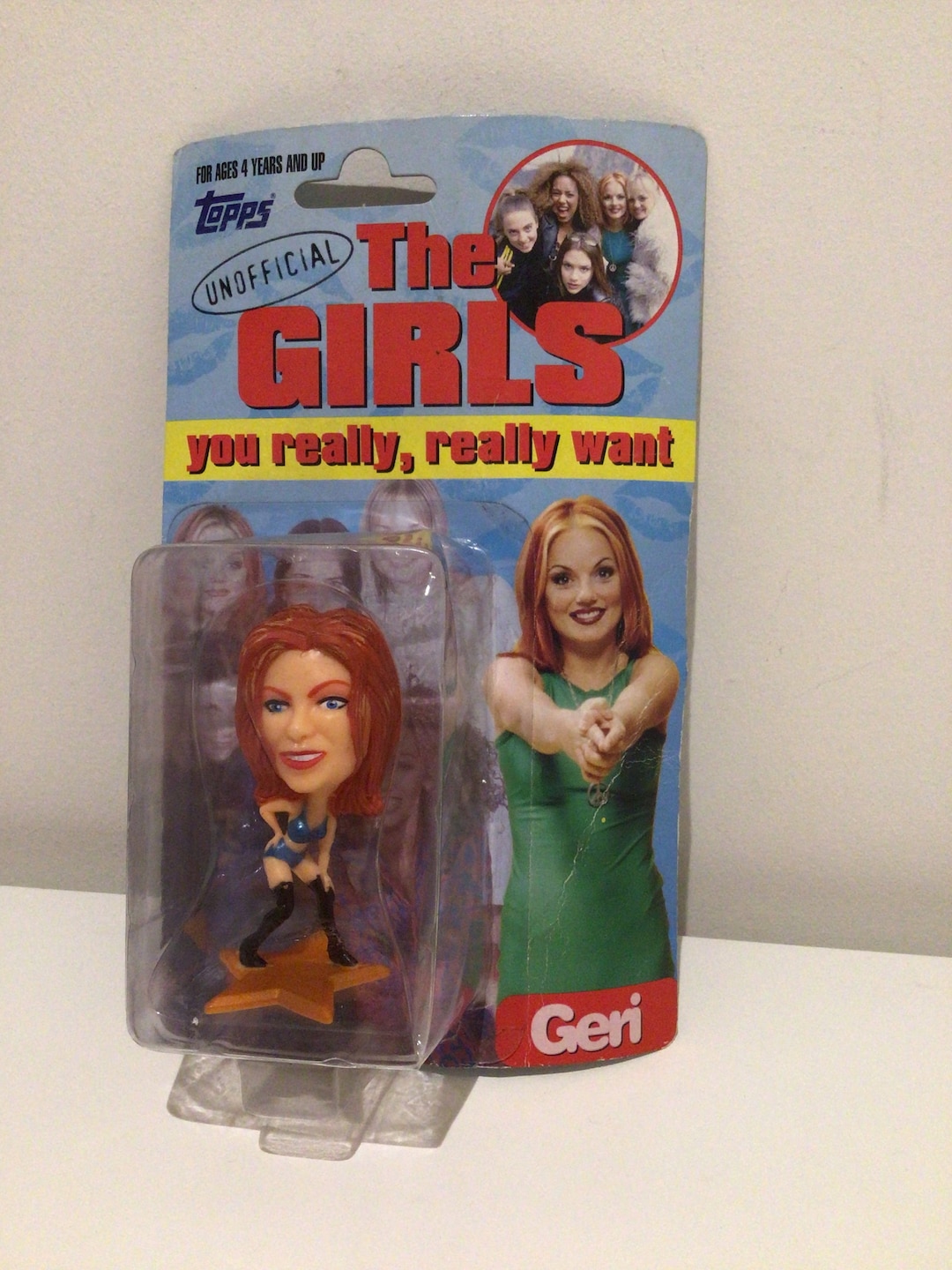 SPICE DOLL GINGER - Vintage Spice Girls Toy Figure 97, Topps Unofficial ...