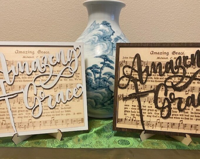 Amazing Grace Song Decor, Religious Music, Spiritual Music, Christian ...