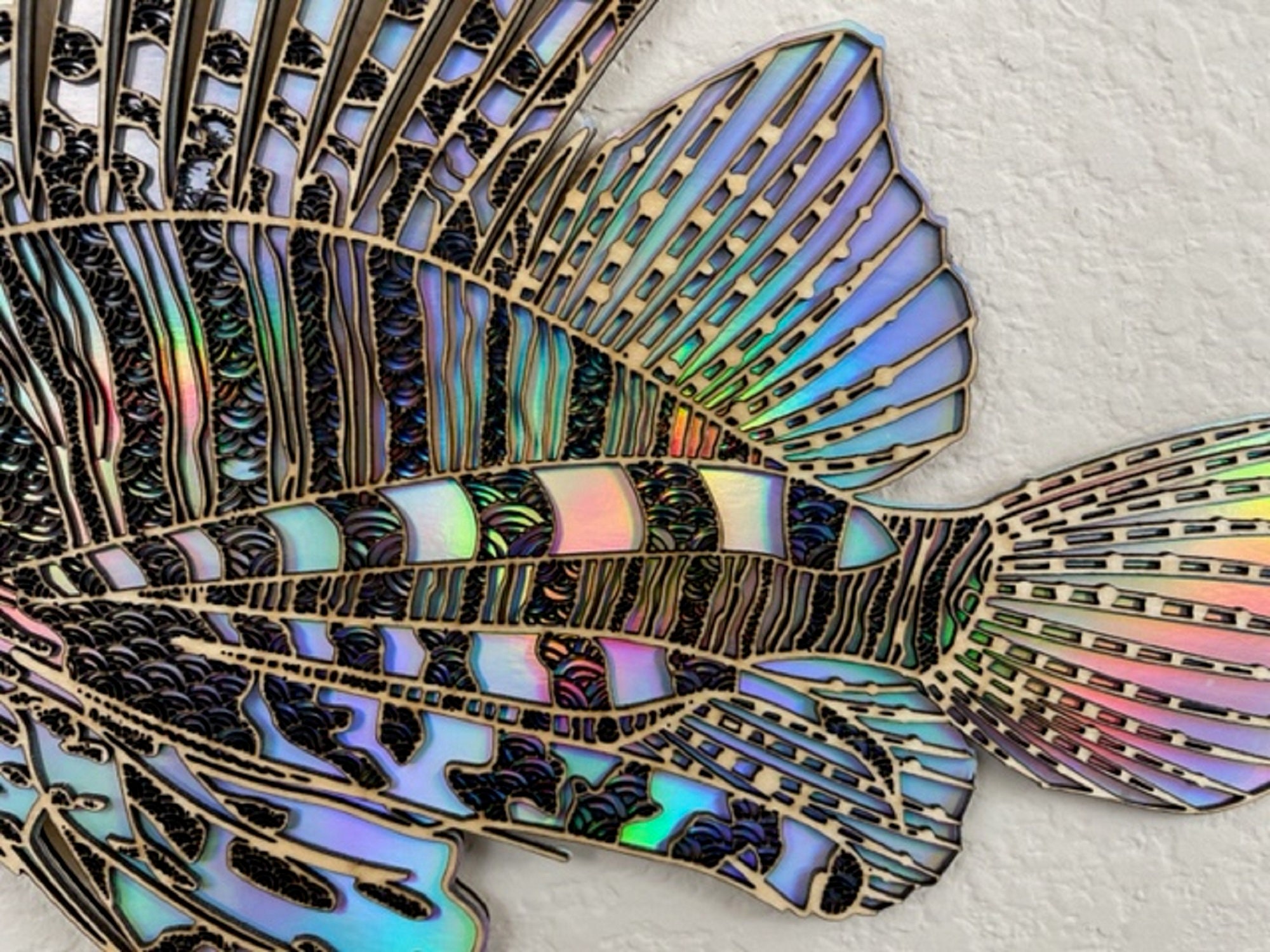 Lionfish Holographic Mandala, Lionfish Mandala, Lionfish, Tropical ...