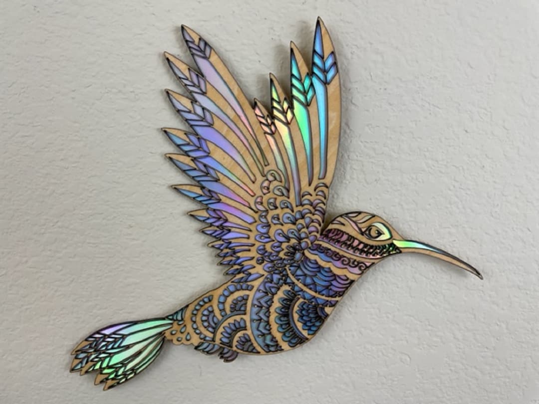 Hummingbird Holographic Mandala, Hummingbird Mandala, Hummingbird ...