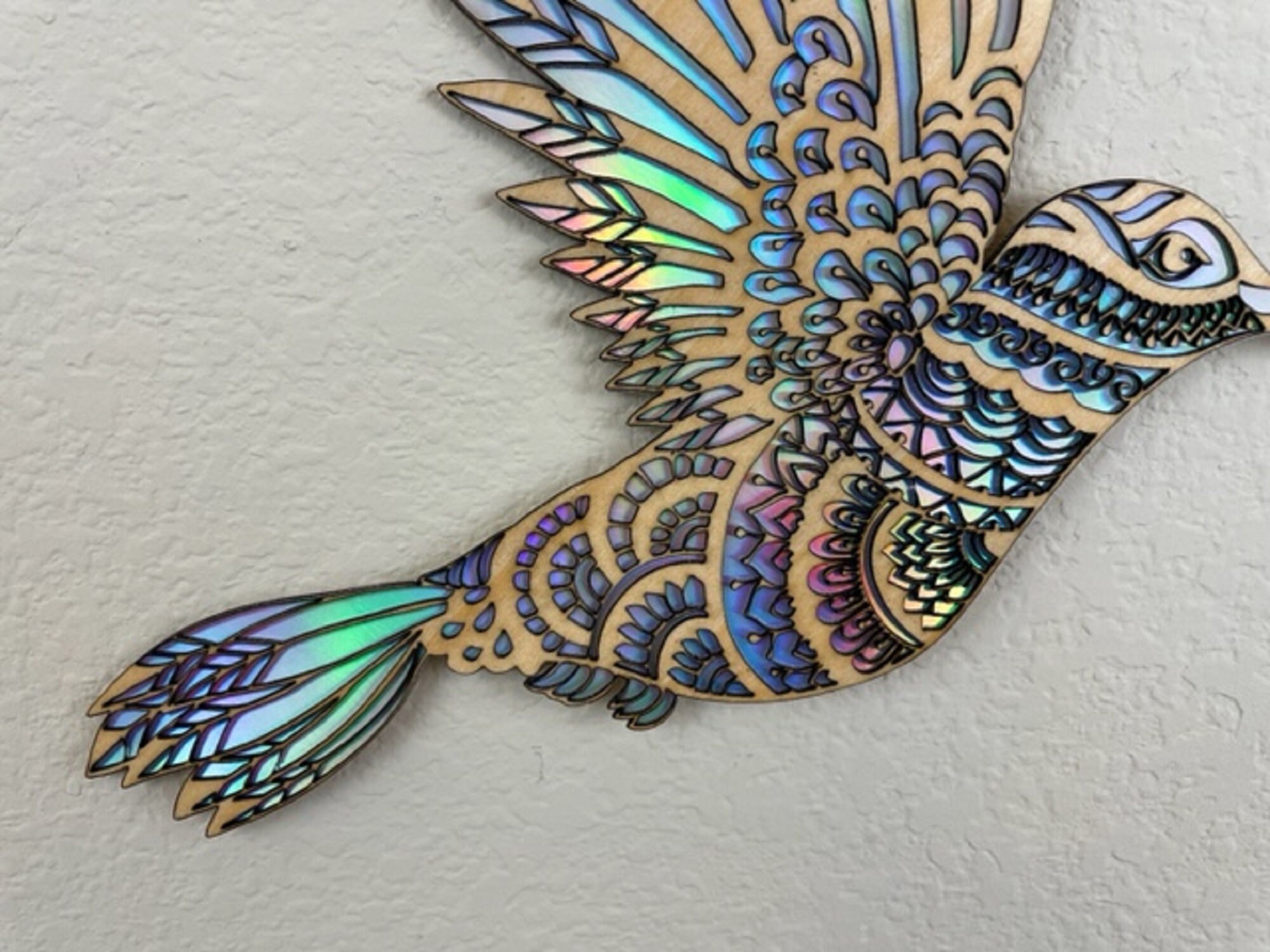 Hummingbird Holographic Mandala Hummingbird Mandala - Etsy