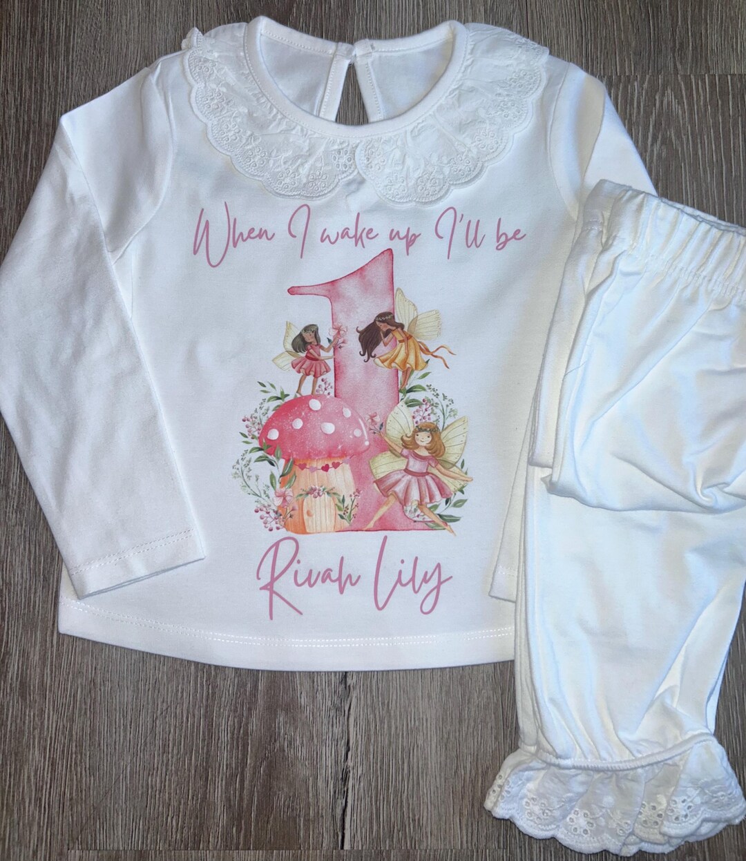 Fairy Birthday Pyjamas. Fairy 1st Birthday. Birthday Pyjamas ...