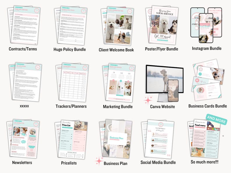 Dog Daycare Contract Templates: Policies and Procedures Forms Bundle ...