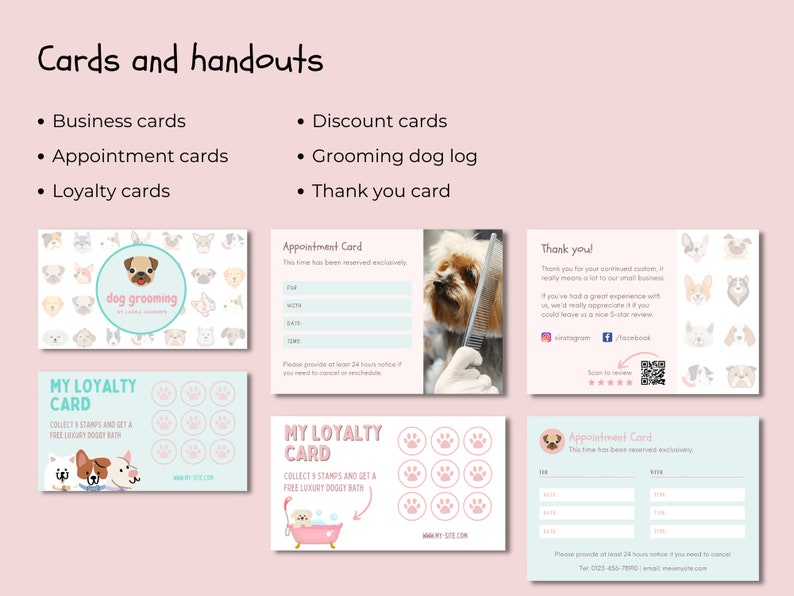 Dog Grooming Business Forms Bundle Dog Grooming Forms Dog - Etsy