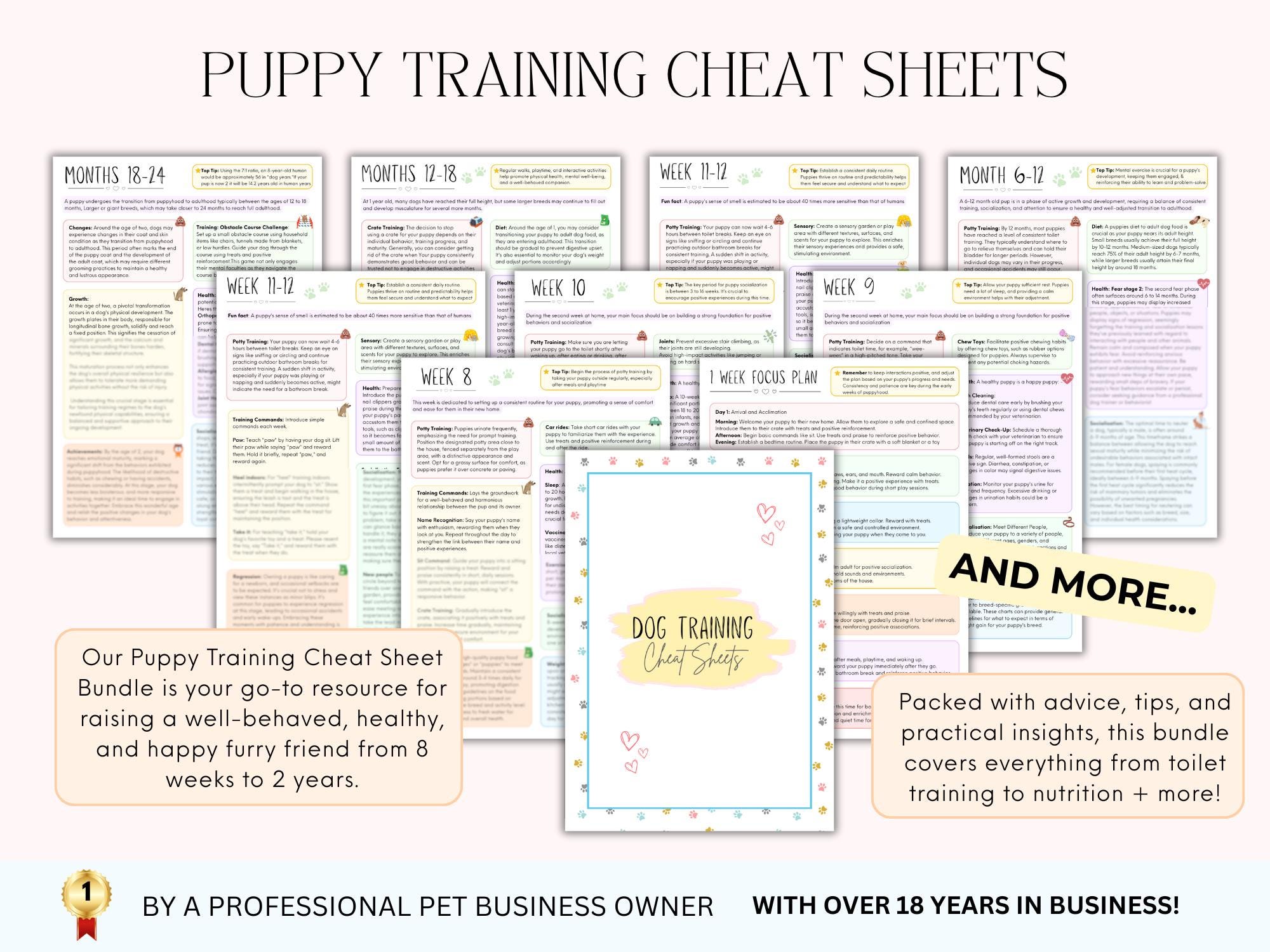 MEGA Puppy Planner, Puppy Guide, Puppy Checklist, Puppy Training ...