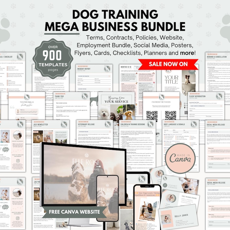 Dog Training Planner - Etsy