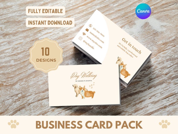 Sample Dog Walking Business Cards Dog Trainer Business Cards Images