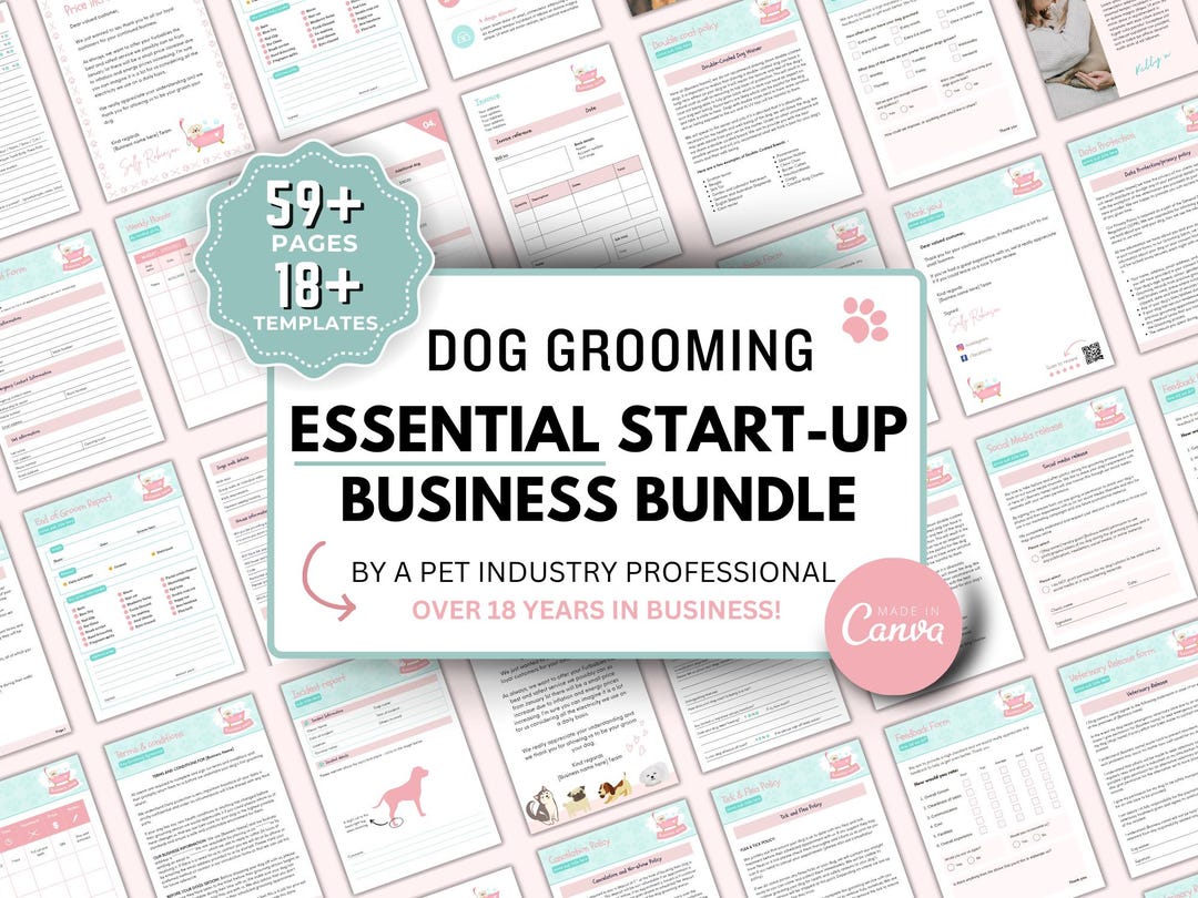 Dog Grooming Client Forms, Pet Stylist Editable Contract, Pet Salon ...