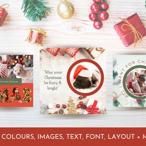 110 Christmas Dog Quote Instagram Templates, Dog Social Media, Pets ...