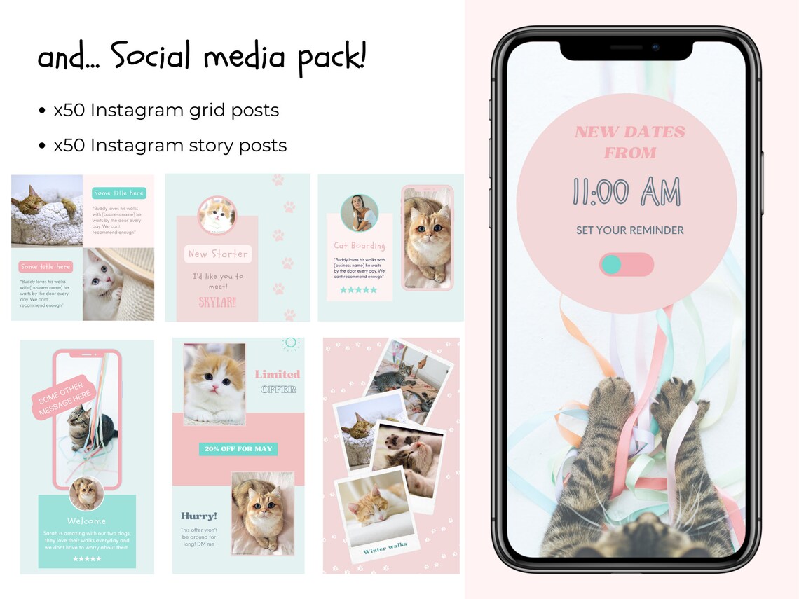 Cat Boarding Business Forms Bundle | Cat Boarding Forms | Cat Boarding ...