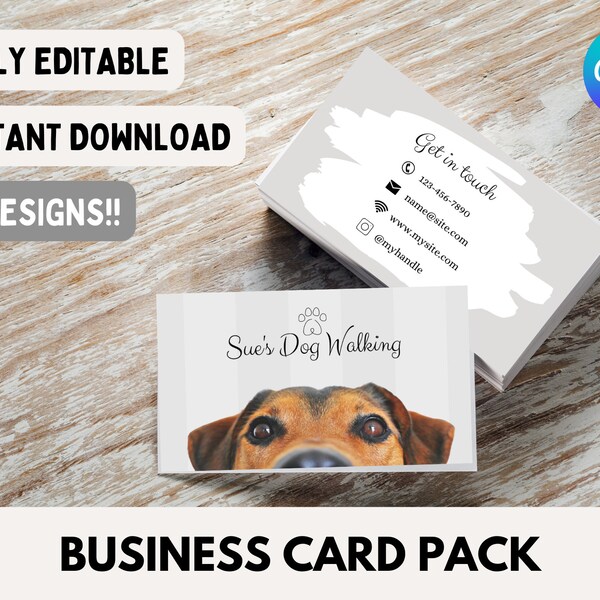 Dog Walking Tear off Flyer - Etsy