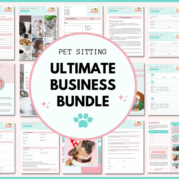 Pet Sitting Forms - Etsy