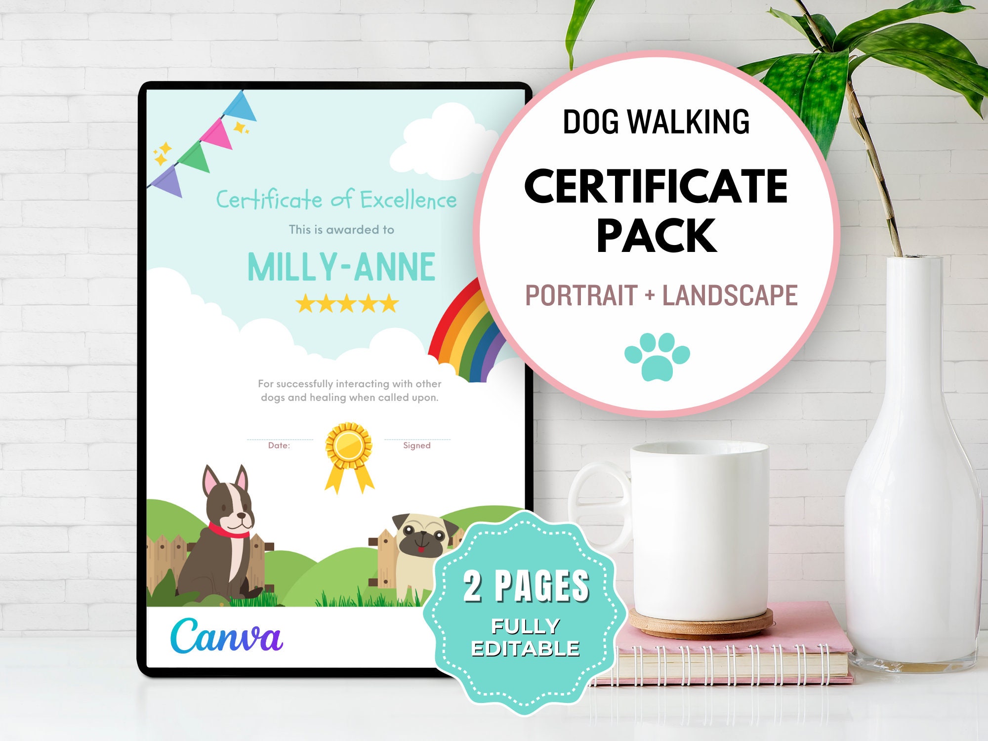 Walking Certificate Templates