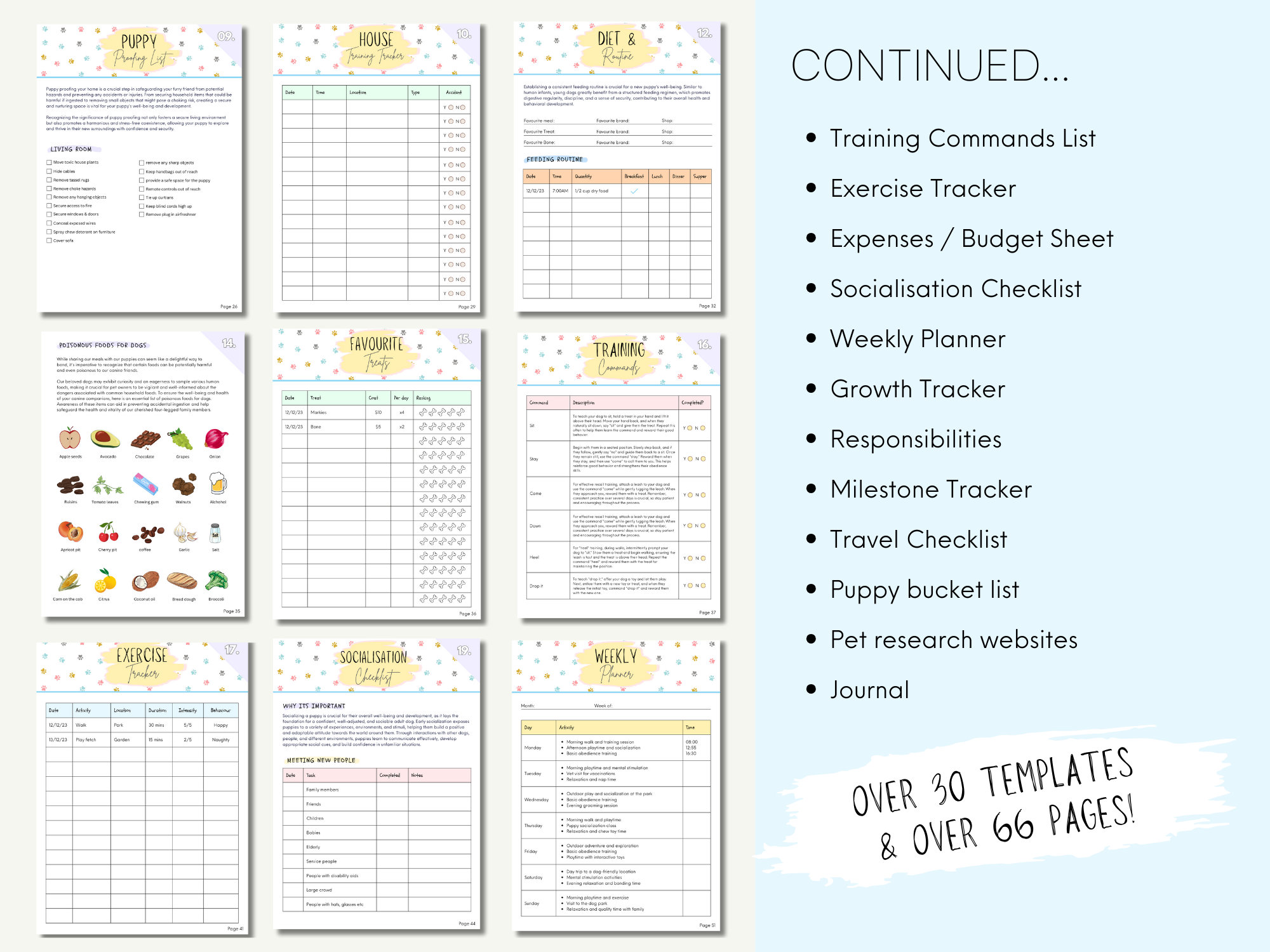 ULTIMATE Puppy Planner, Puppy Guide, Puppy Checklist, Puppy Training ...