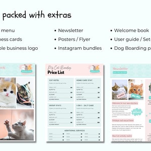 Cat Boarding Business Forms Bundle | Cat Boarding Forms | Cat Boarding ...