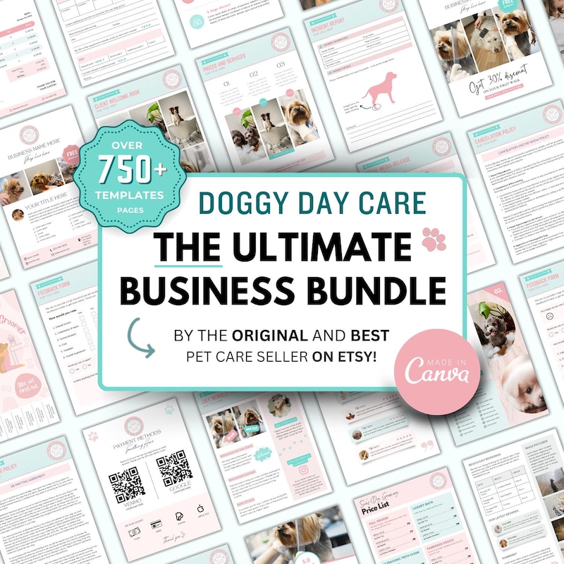 Dog Sitting Daycare Flyer - Etsy