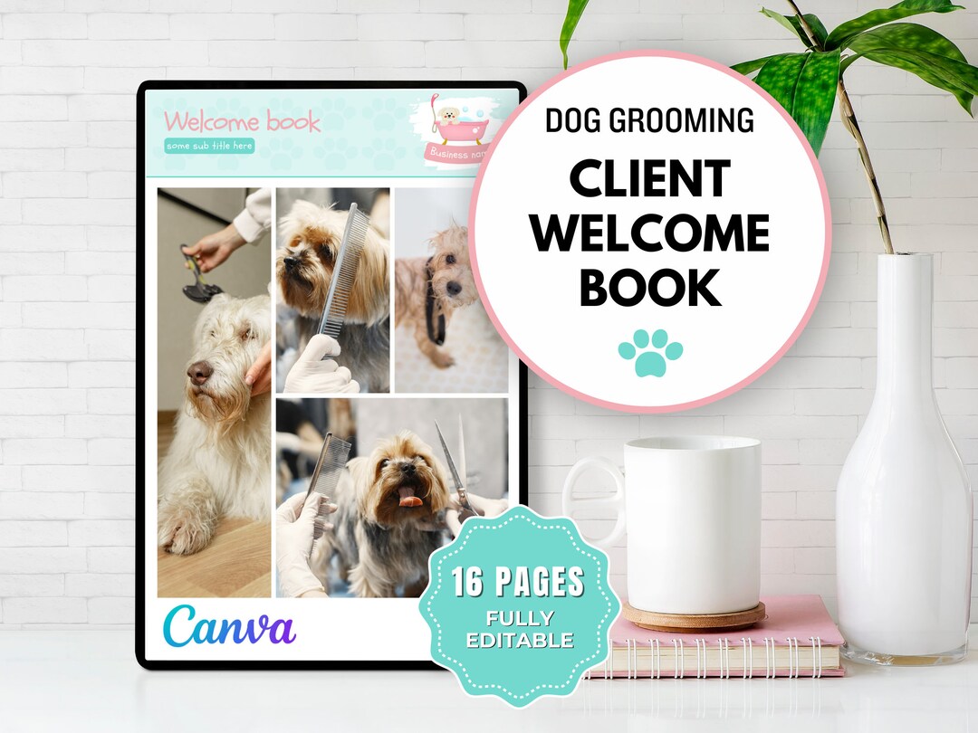 16 Page Dog Grooming Welcome Book | Dog Grooming Forms | Dog Grooming ...