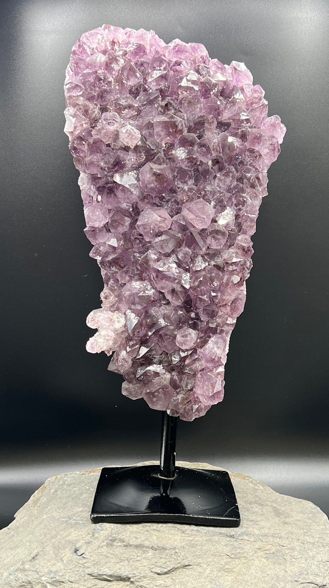 Amethyst on A Stand, Statement Amethyst Piece, Amethyst Display Piece ...
