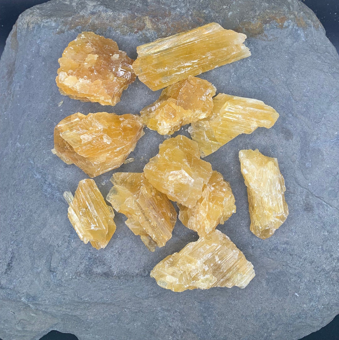 Raw Citrine Calcite Citrine Calcite Crystal Small Citrine - Etsy UK