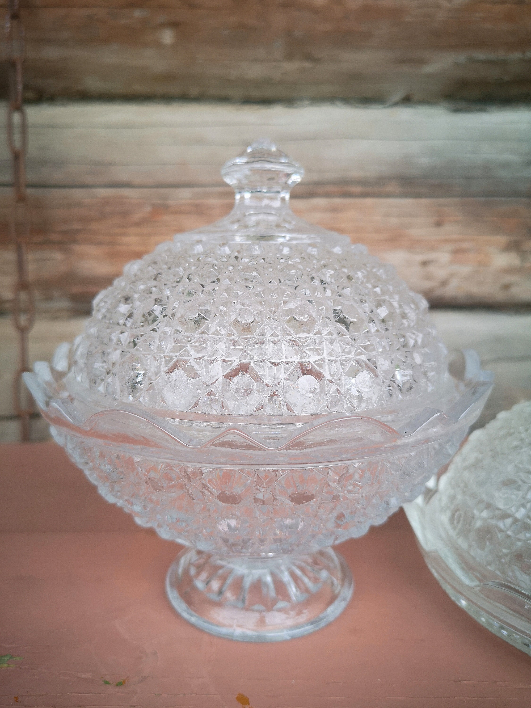 Set of Vintage Yugoslavian Crystal Glass Sugar and Candy - Etsy