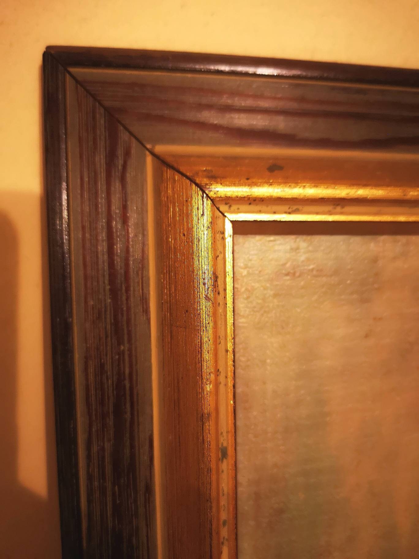 Louis Shabner Puppy Love Print in Vintage Golden Rim Wooden Frame - Etsy