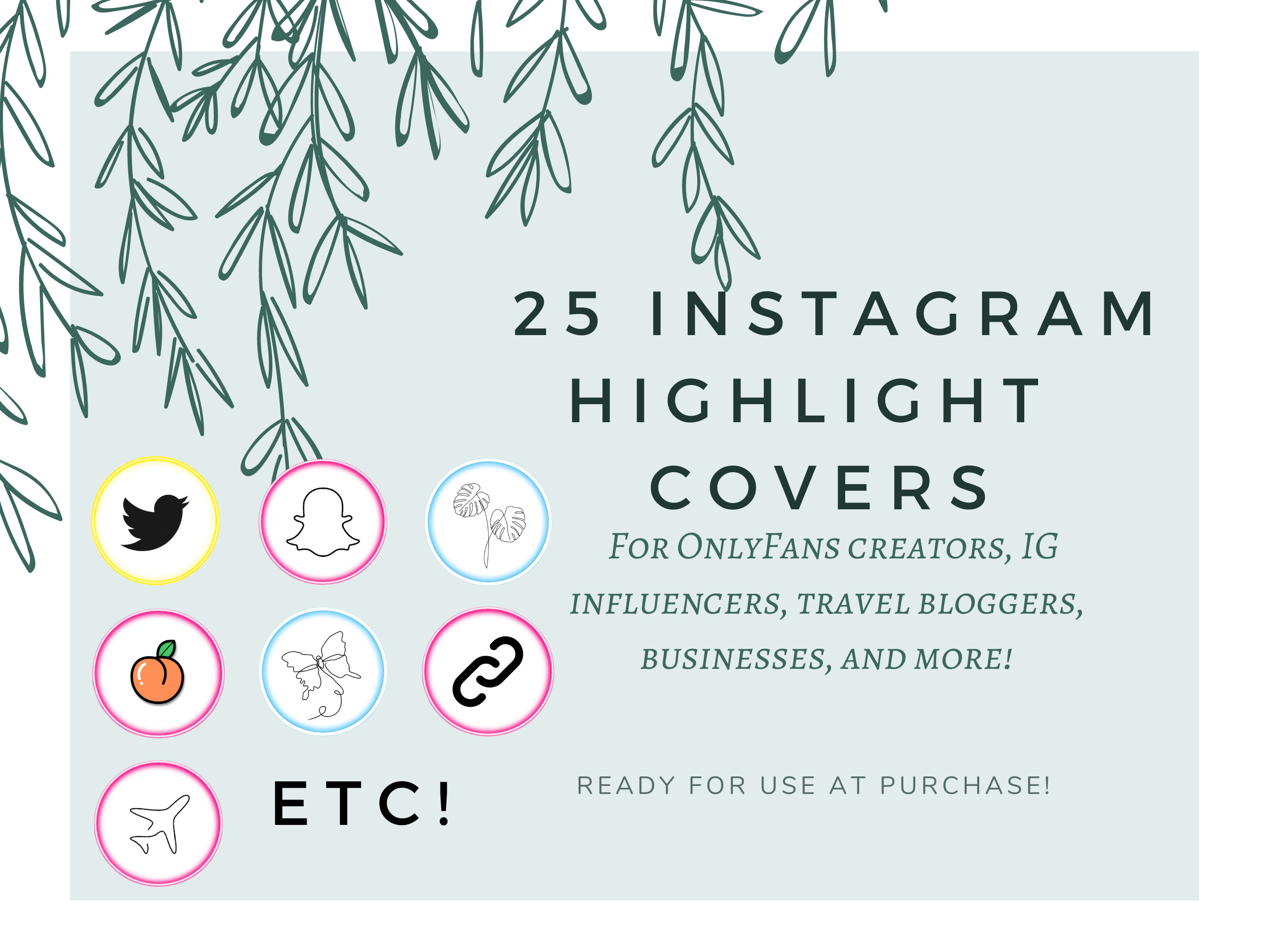 Instagram Highlight Cover Photo Bundle - Etsy