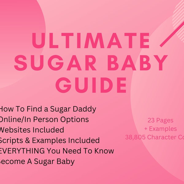 The Ultimate Sugar Baby Guide - Etsy