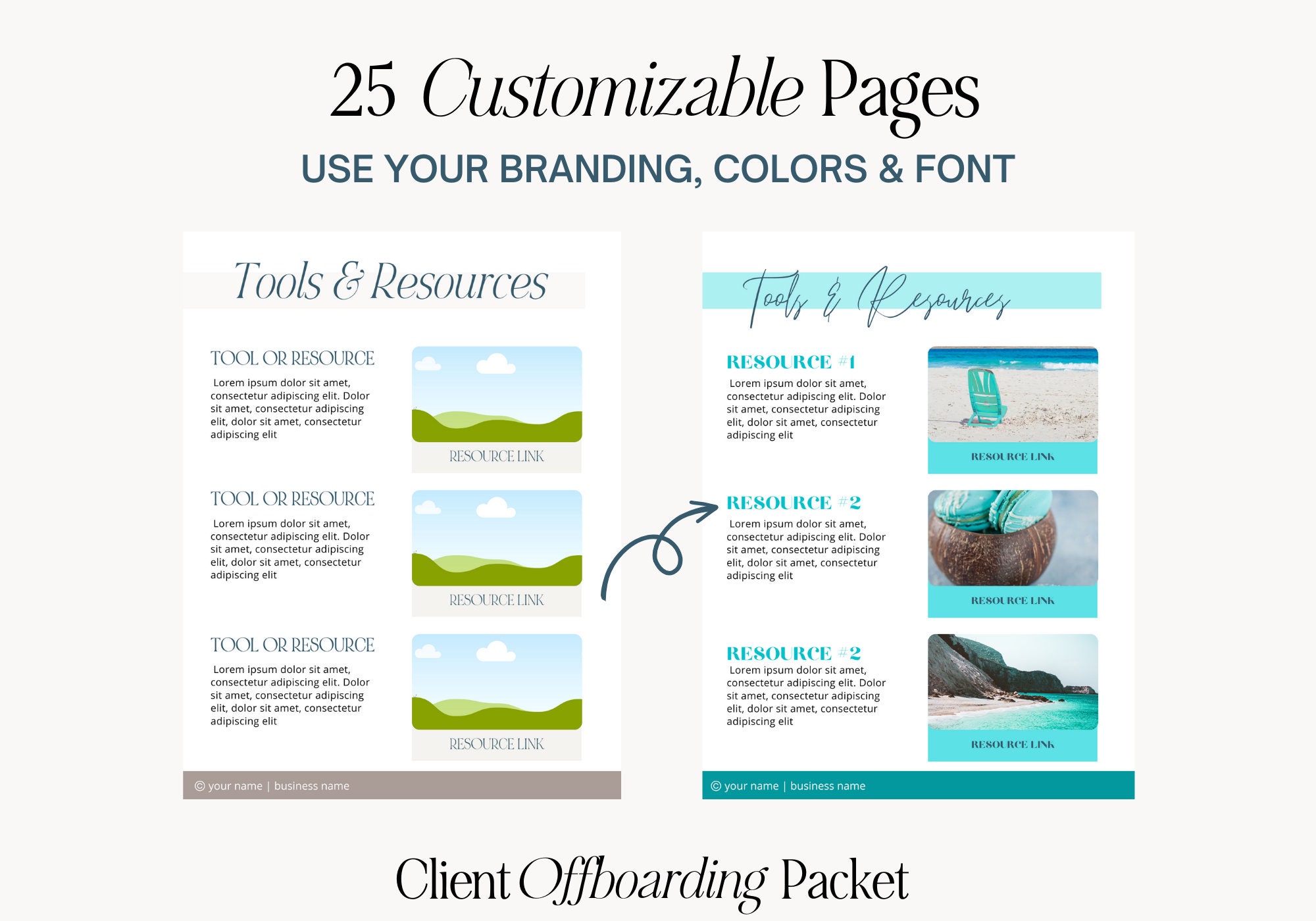 Client Offboarding Packet Template | Goodbye Packet | Canva Template ...