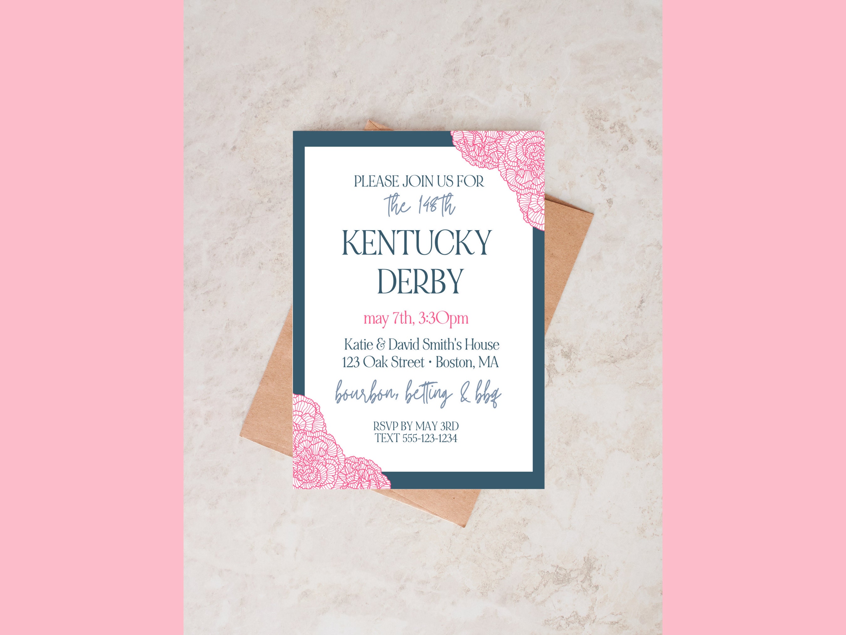 Customizable Kentucky Derby Invitation - Etsy