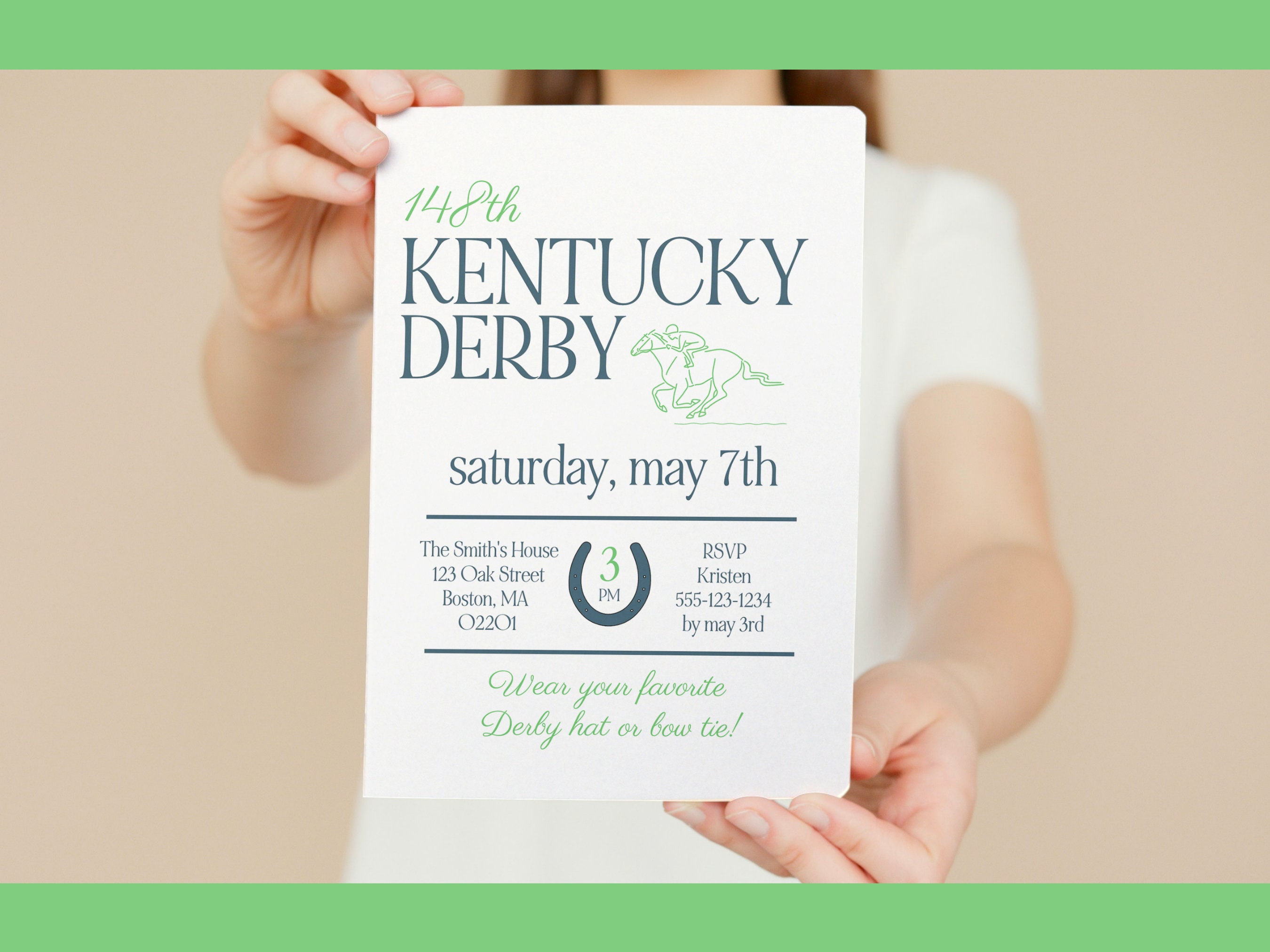 Customizable Kentucky Derby Invitation - Etsy