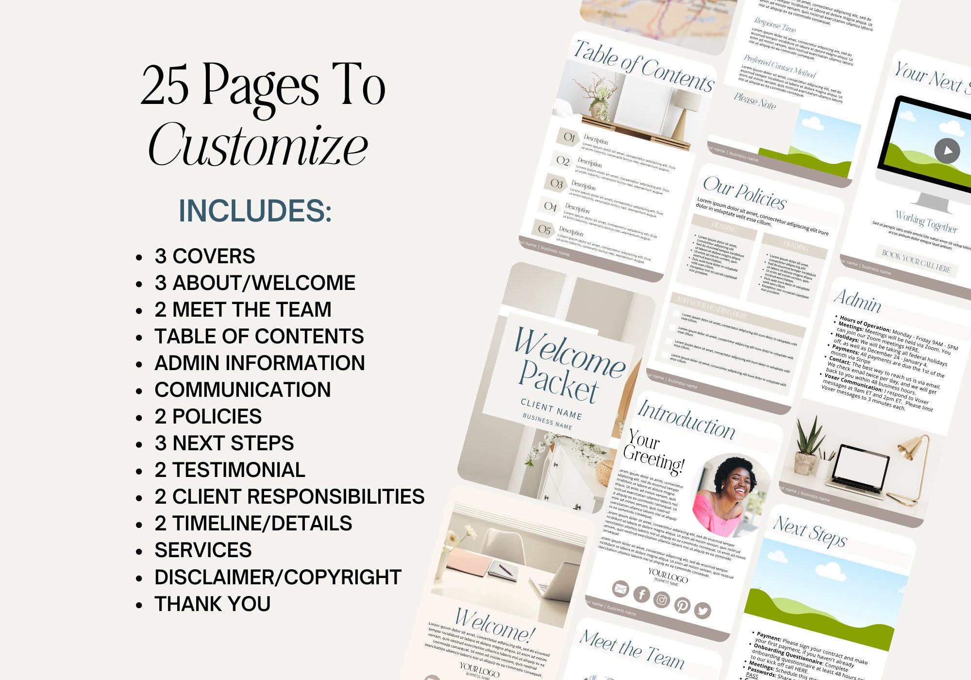 New Client Welcome Packet Template Welcome Packet Canva - Etsy